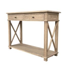 "Noosa" Hamptons Style Hall Console Table Cross Design Coastal ...