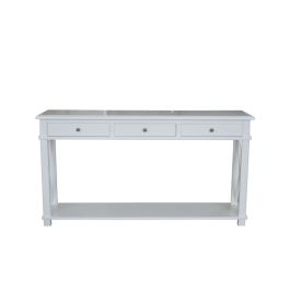 "Noosa" Hamptons Style Hall Console Table Cross Design Coastal ...