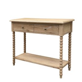 "Cayman" Hamptons Style Oak Timber Hall Console Table Natural ...