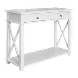 "Noosa" Hamptons Style Hall Console Table Cross Design Coastal ...